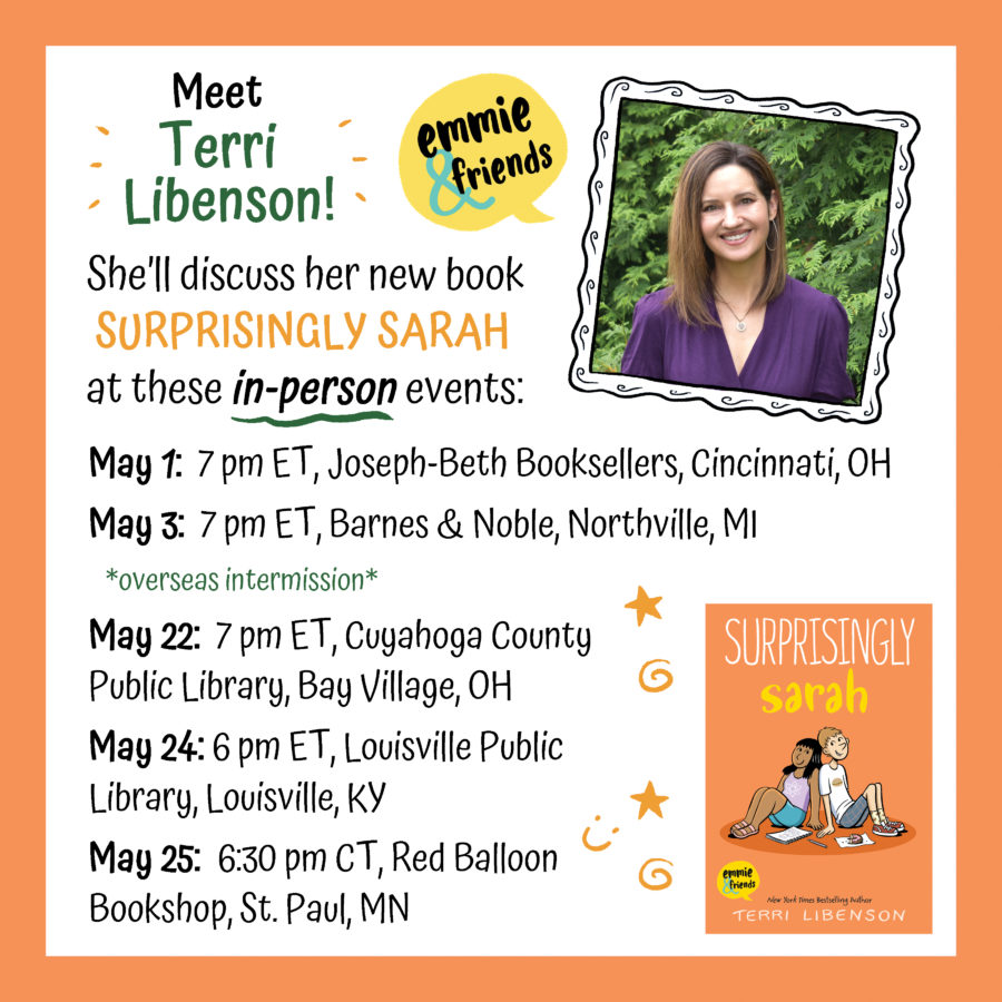SURPRISINGLY SARAH book tour! – Terri Libenson